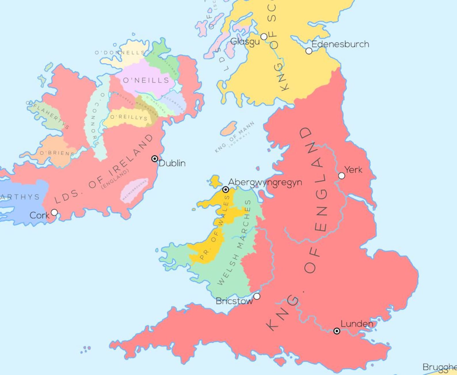 Map of Europe in 1236 - Etsy