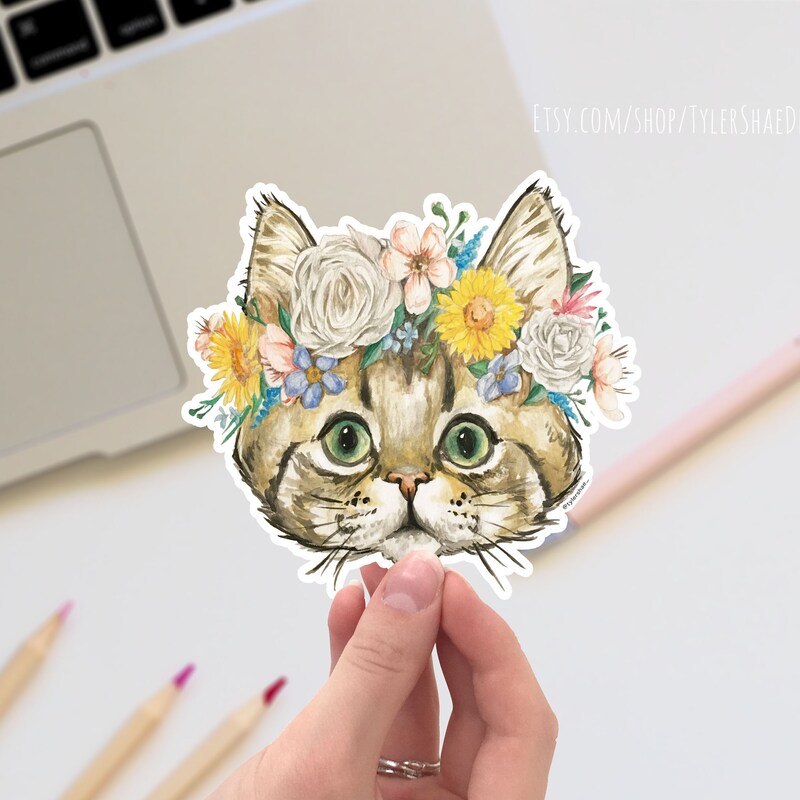 Cat Sticker - Etsy