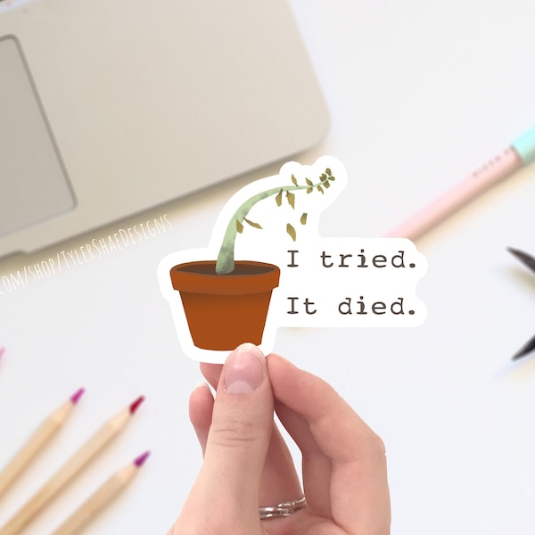 Funny Plant Sticker - Etsy
