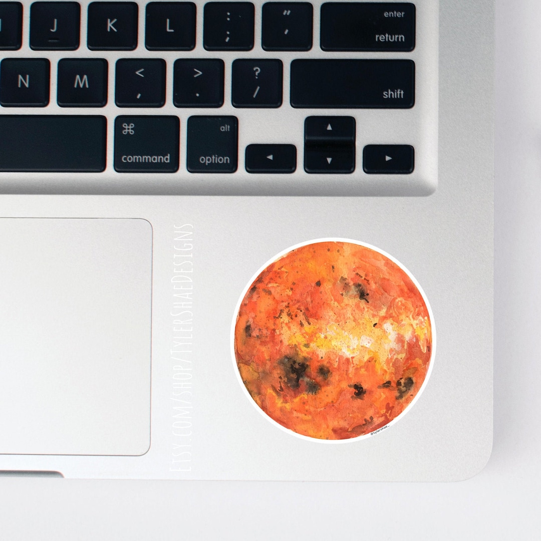 Watercolor Planet Venus Sticker, Space Stickers, Laptop Stickers ...