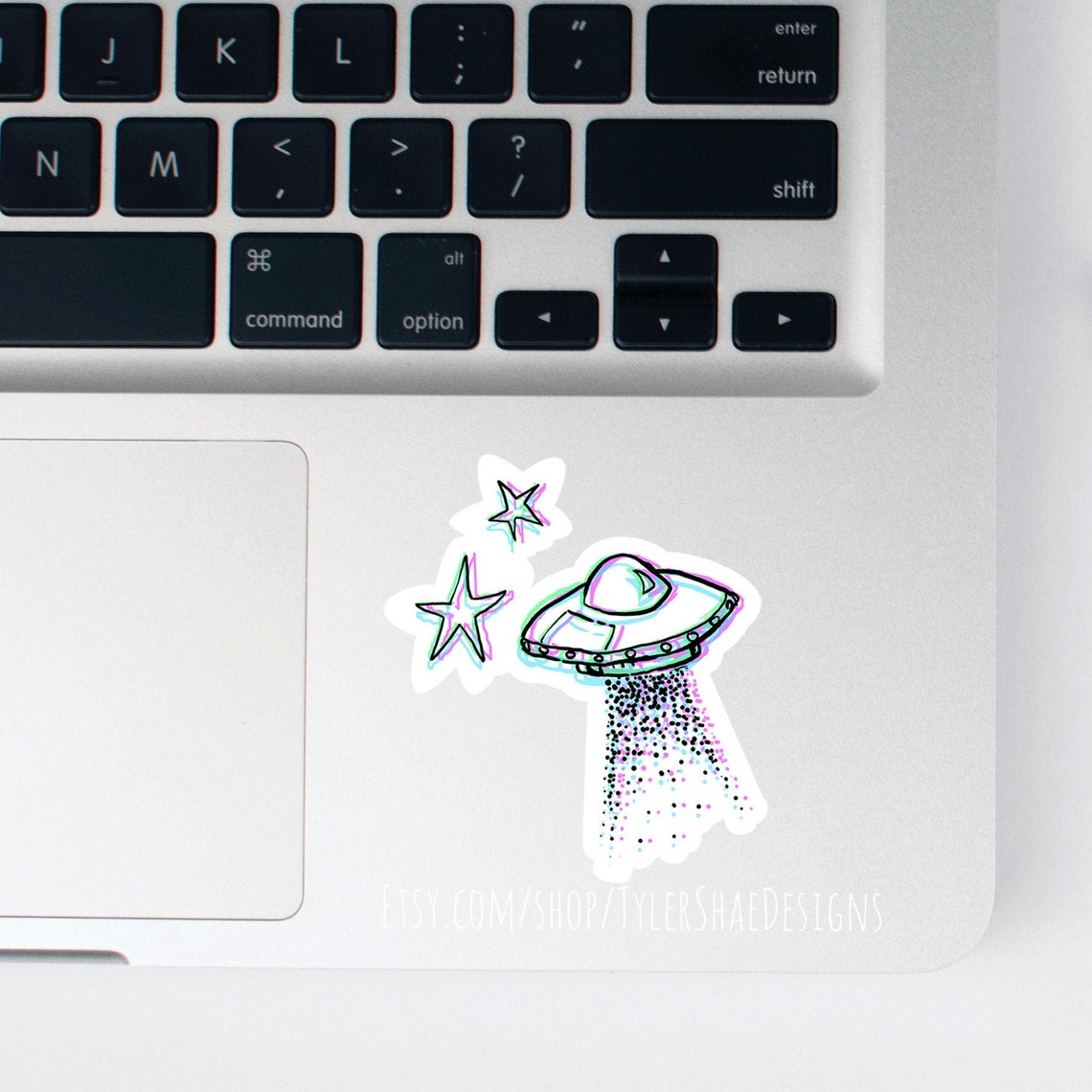 Retro UFO Vinyl Sticker Funny Stickers Laptop Stickers - Etsy