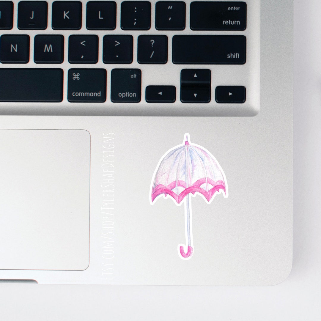 Umbrella Academy Klaus Pink Parasol Umbrella. Vinyl Sticker, Laptop ...