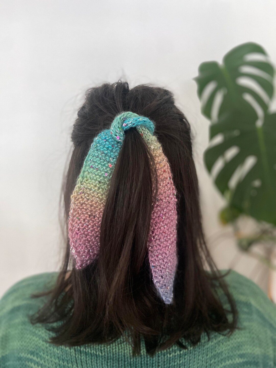 Brunch Hair Tie Knitting Pattern PDF - Knit Hair Bow Begginner-friendly ...