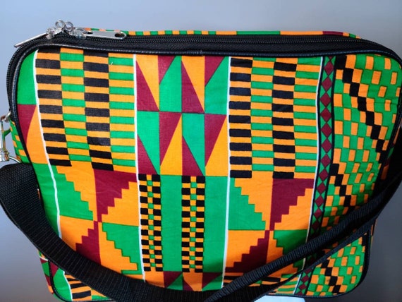 African/kente Print Laptop Bag | Etsy