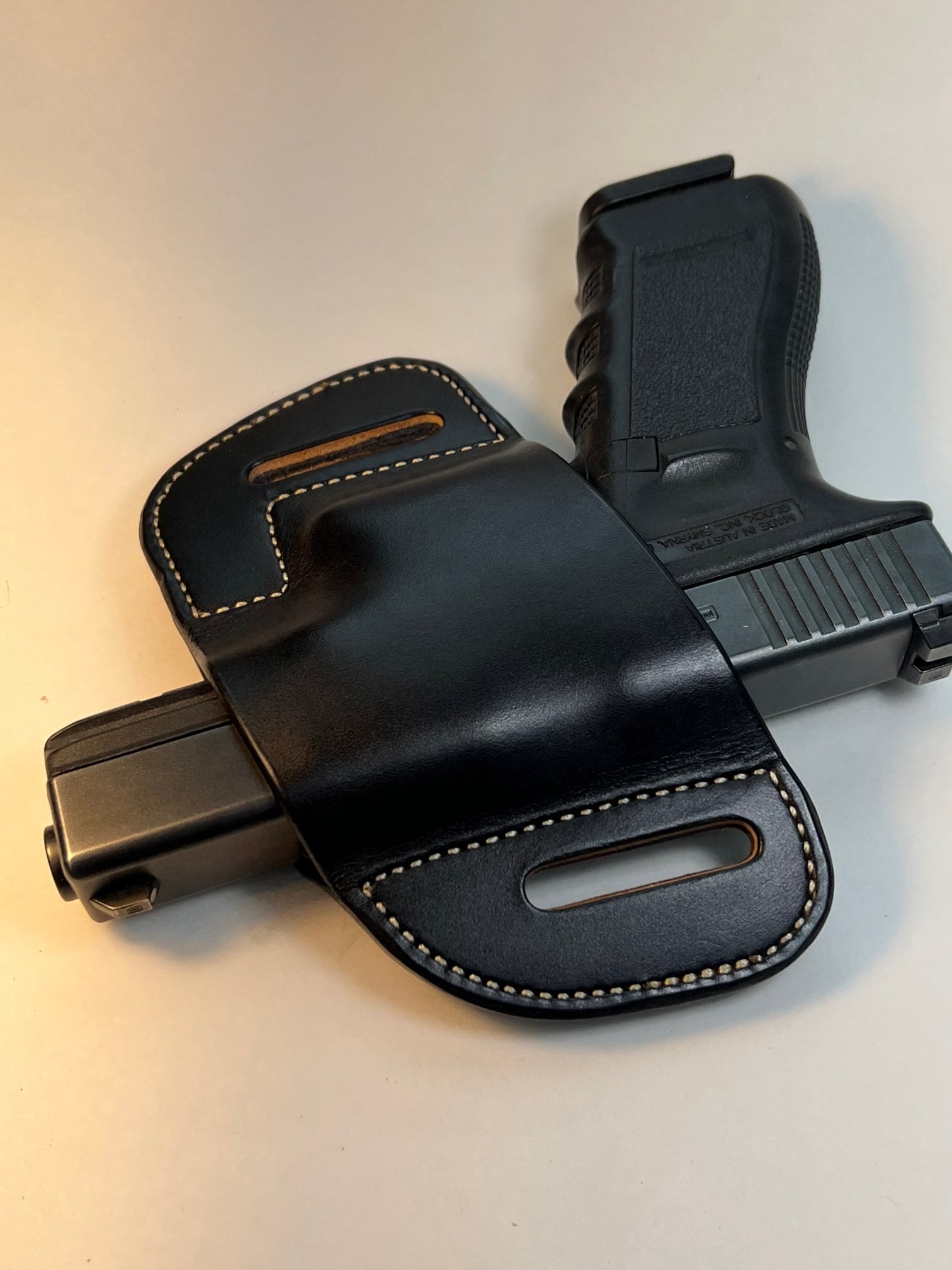 Glock Leather Open Top Holster - Etsy