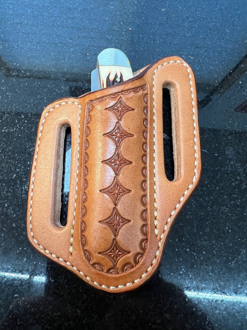 Tooled Leather Knife Sheath - Etsy