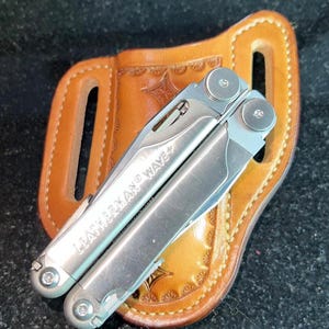 Multi- Tool Diamond Tooled Sheath Belt Sheath Leatherman "wave +" - Etsy