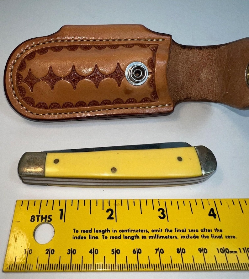 Tooled Horizontall Knife Sheath With Flap - Etsy