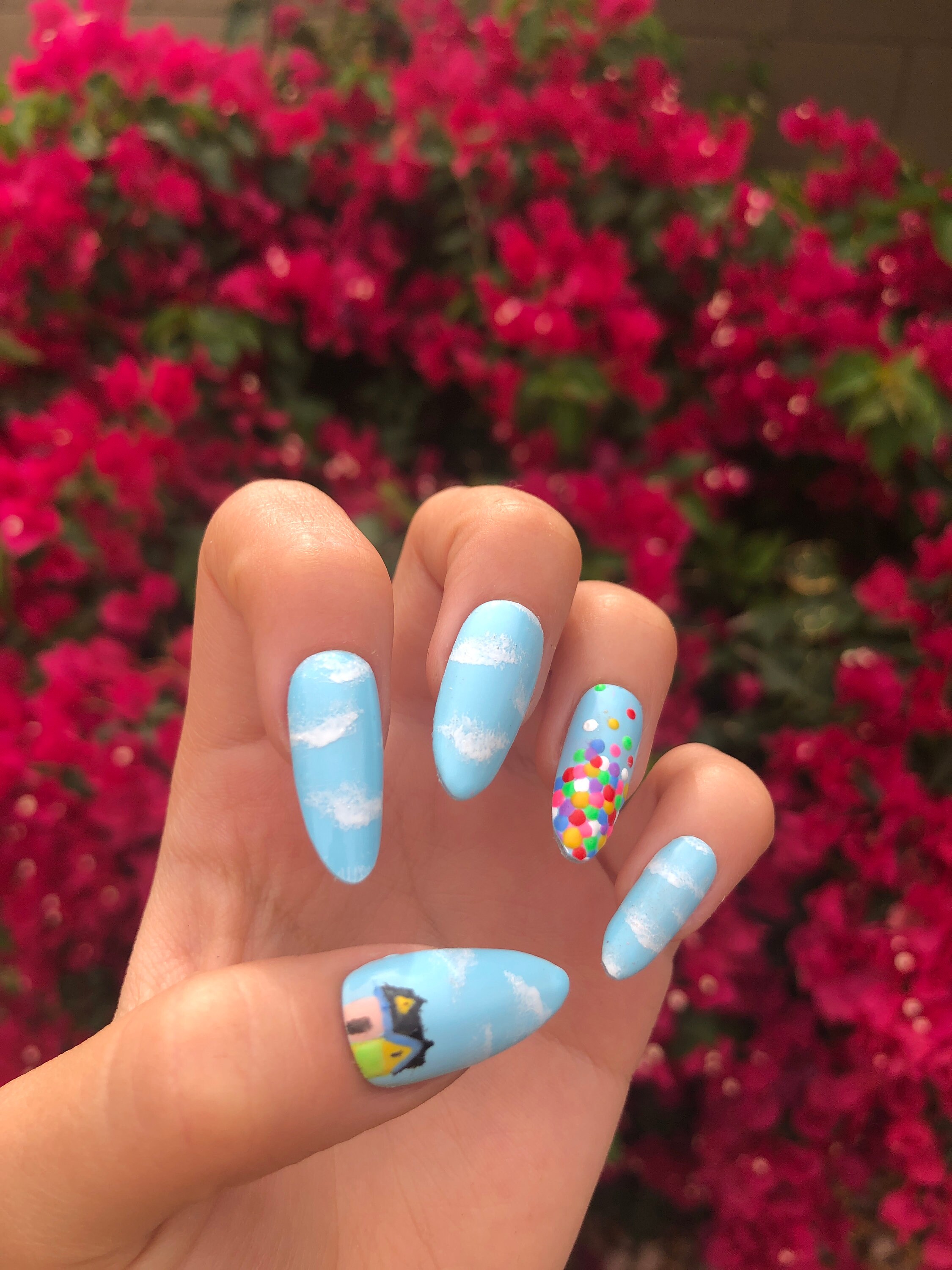 Pixar Up Nail Art