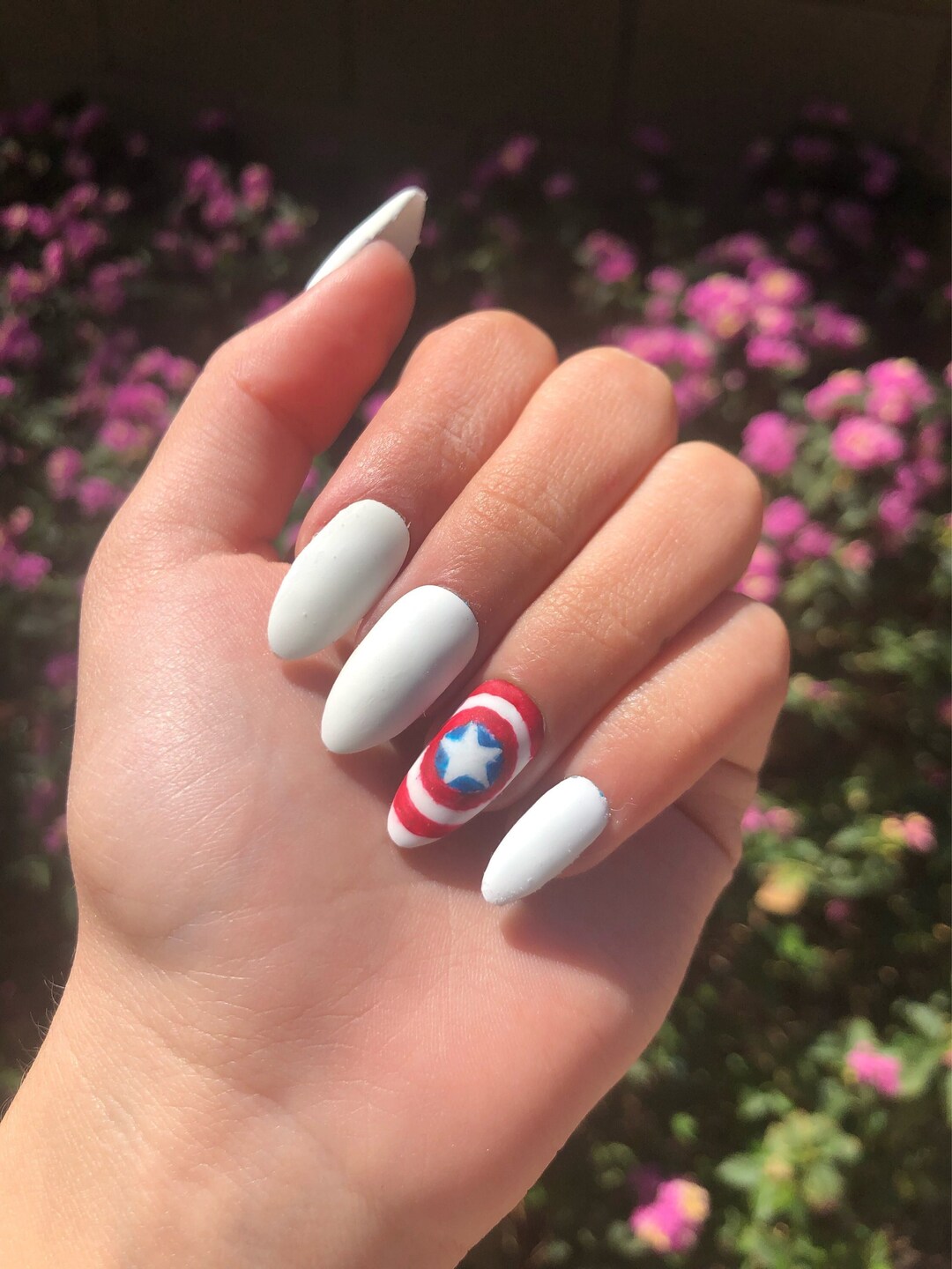 Captain America Winter Soldier Press on Nails MARVEL - Etsy