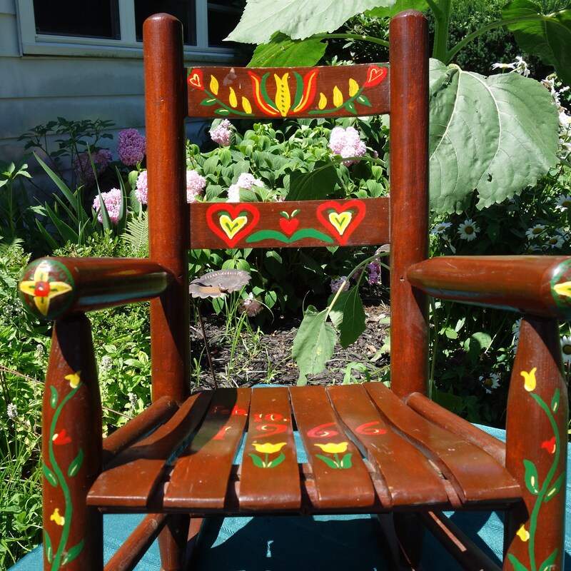 Painted Rocking Chair - Etsy
