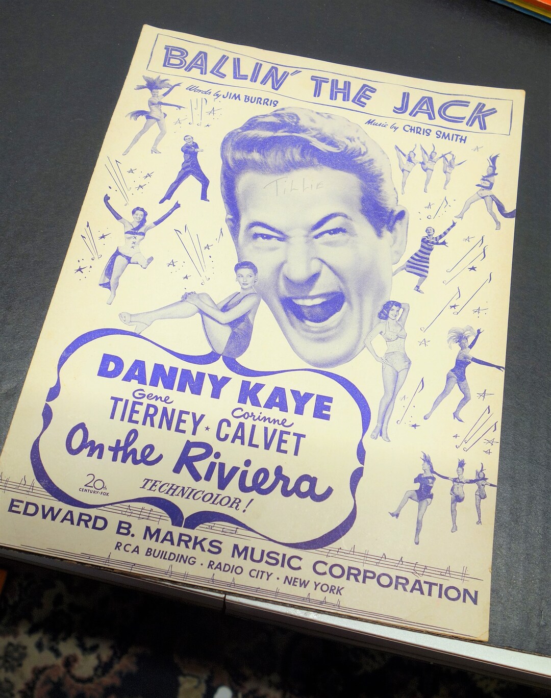 Vintage Danny Kaye - Ballin' the Jack - Sheet Music - Etsy