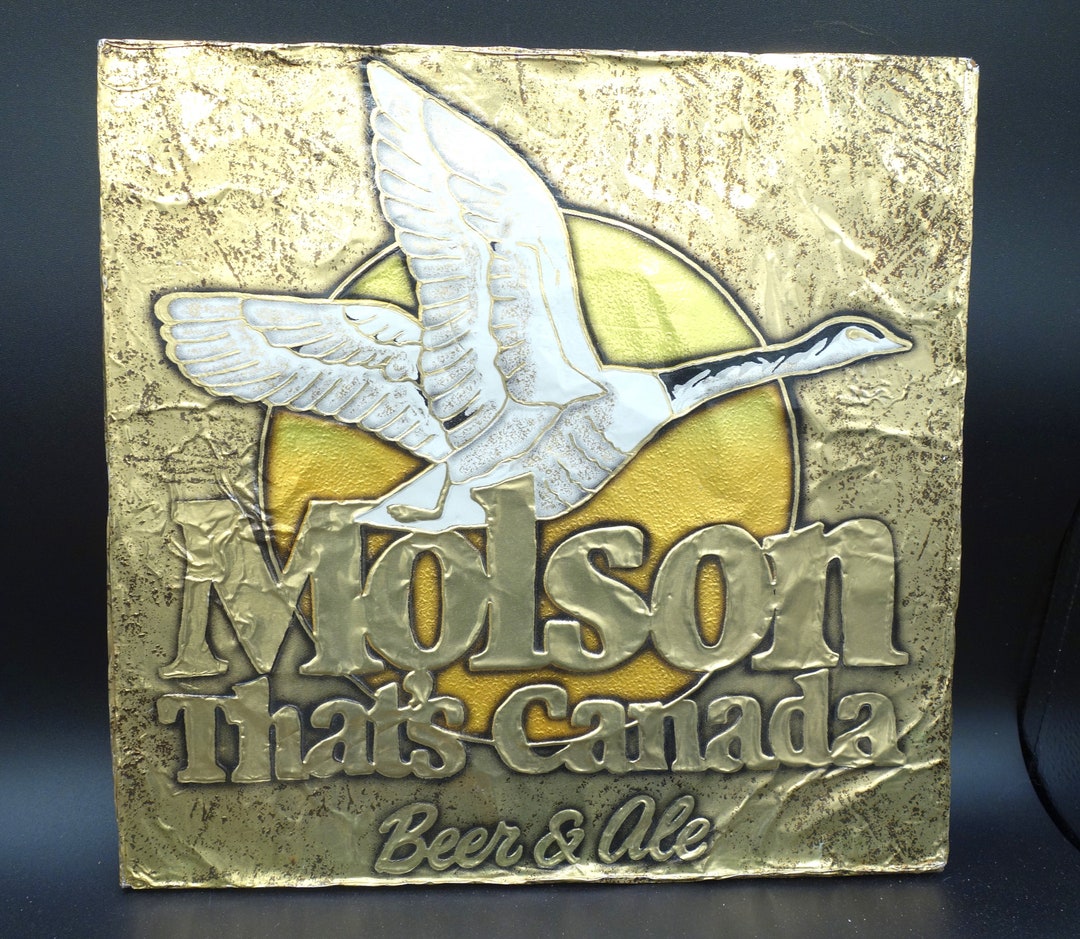 Molson Beer Tin Sign - "that's Canada .....beer and Ale" - Etsy