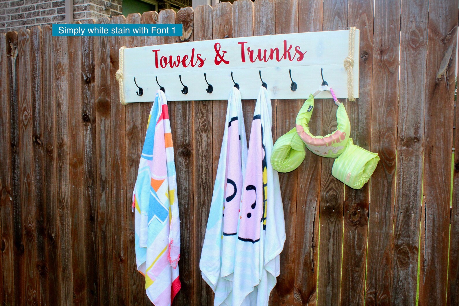 Cedar Pool Swimsuit and Towel Rack - Etsy