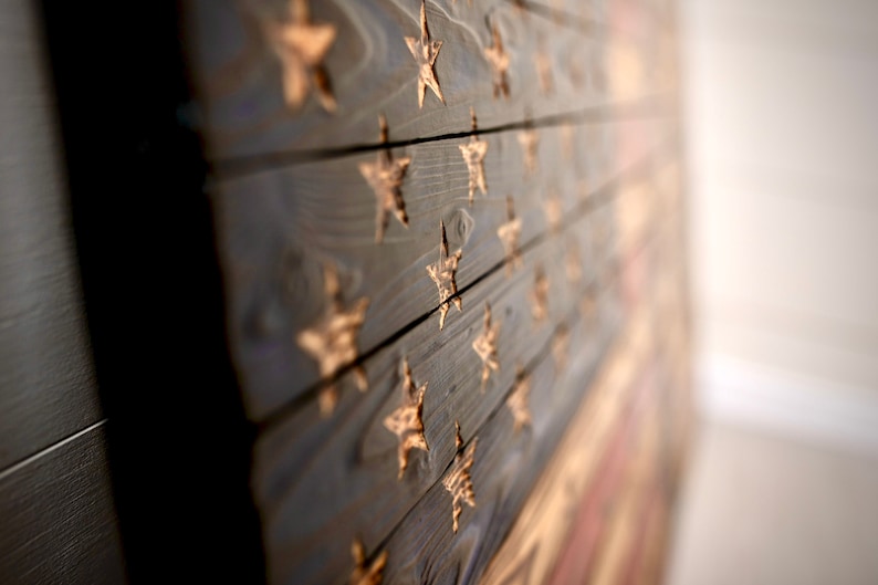 Custom Handmade Wood Flag - Etsy