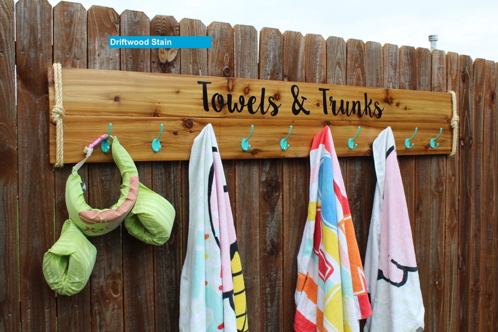 Cedar Pool Swimsuit and Towel Rack - Etsy