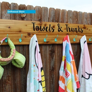 Cedar Pool Swimsuit and Towel Rack - Etsy