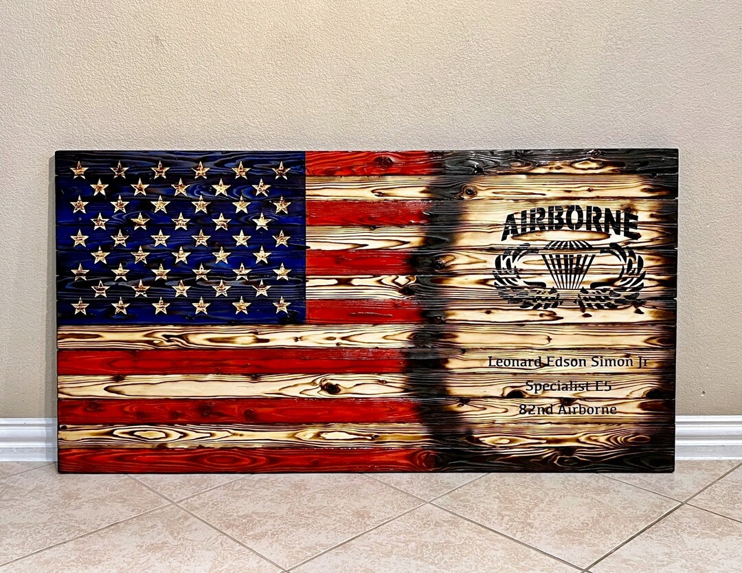 Custom Handmade Wood Flag - Etsy
