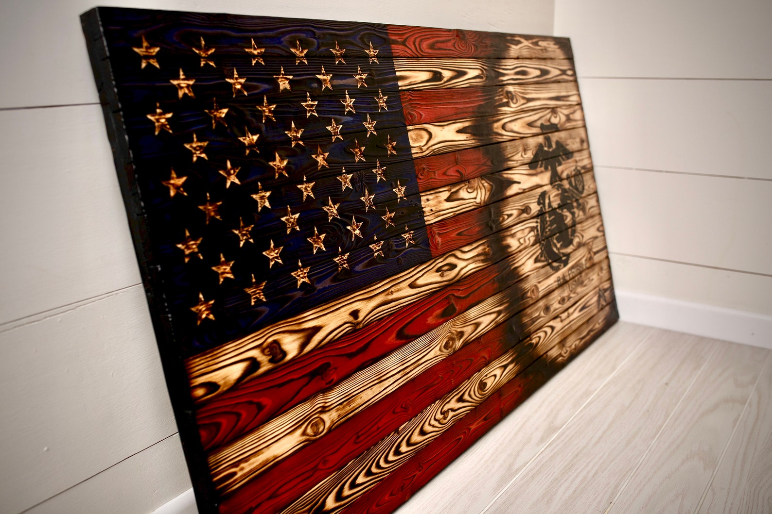 Custom Handmade Wood Flag - Etsy