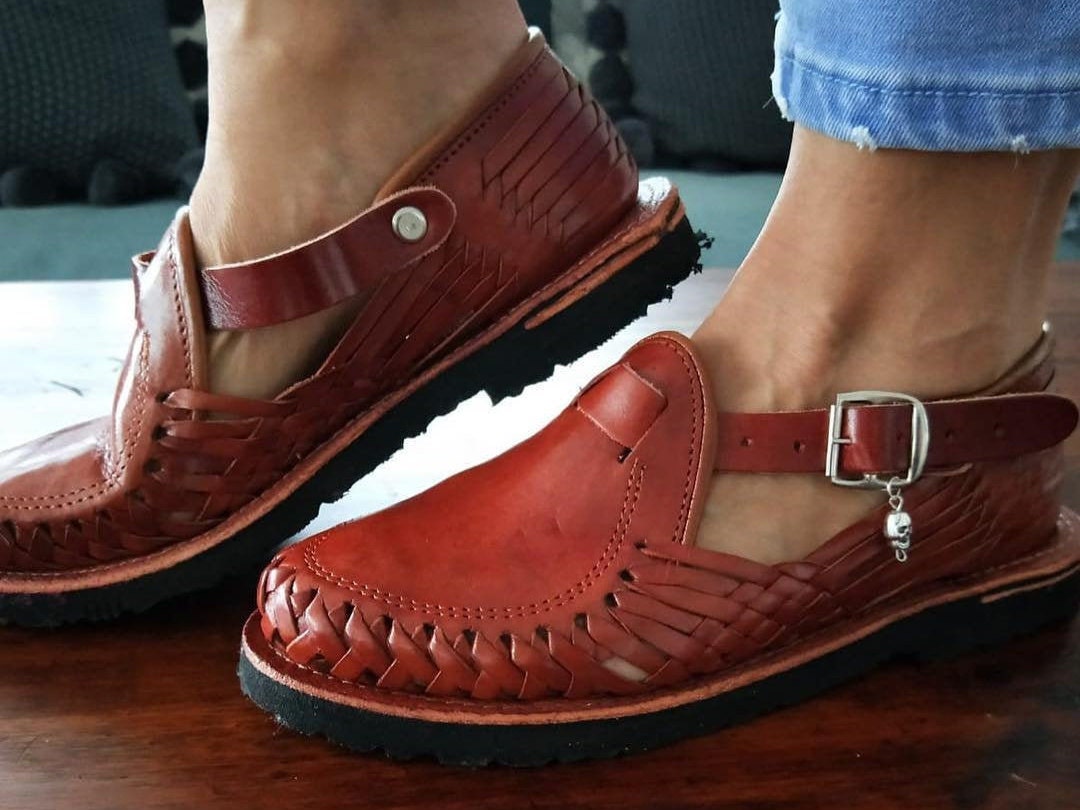 Itiki Leather Leather Sandals tikal Style Closed Toe - Etsy