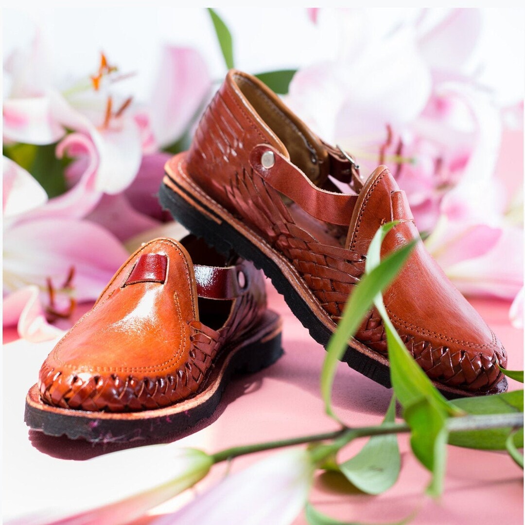 Itiki Leather Leather Sandals tikal Style Closed Toe - Etsy