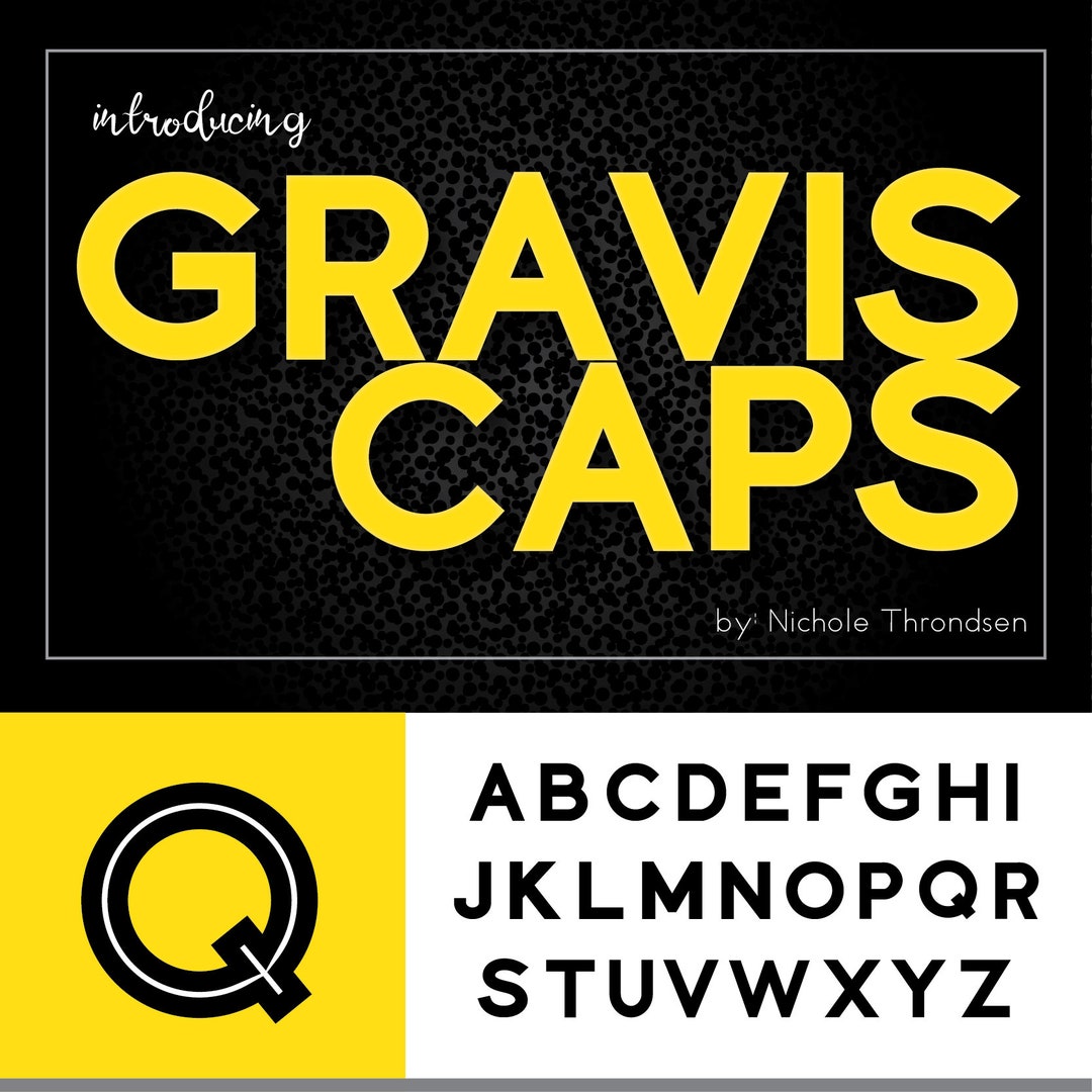 Bold Font, Font Download, Hand-lettered Font, Digital Download ...