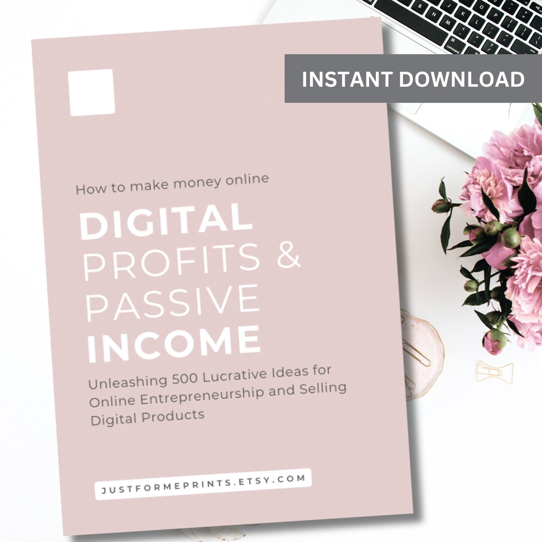 Digital Profits Ebook: 500+ Passive Income Ideas (PDF Download) - Etsy