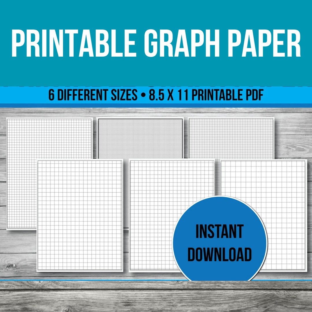 Printable Graph Grid Paper, Printable Paper, Journal Paper, Printable ...