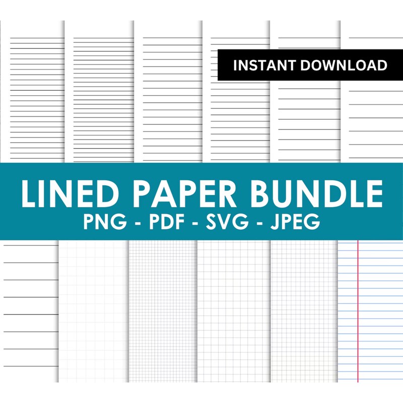 Lined Paper - Etsy