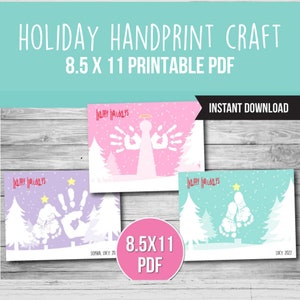 Handprint Art Craft, Christmas Handprint Craft, Holiday Activity ...