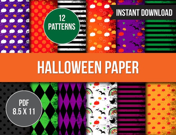 Halloween Printable Paper Halloween Party Halloween - Etsy