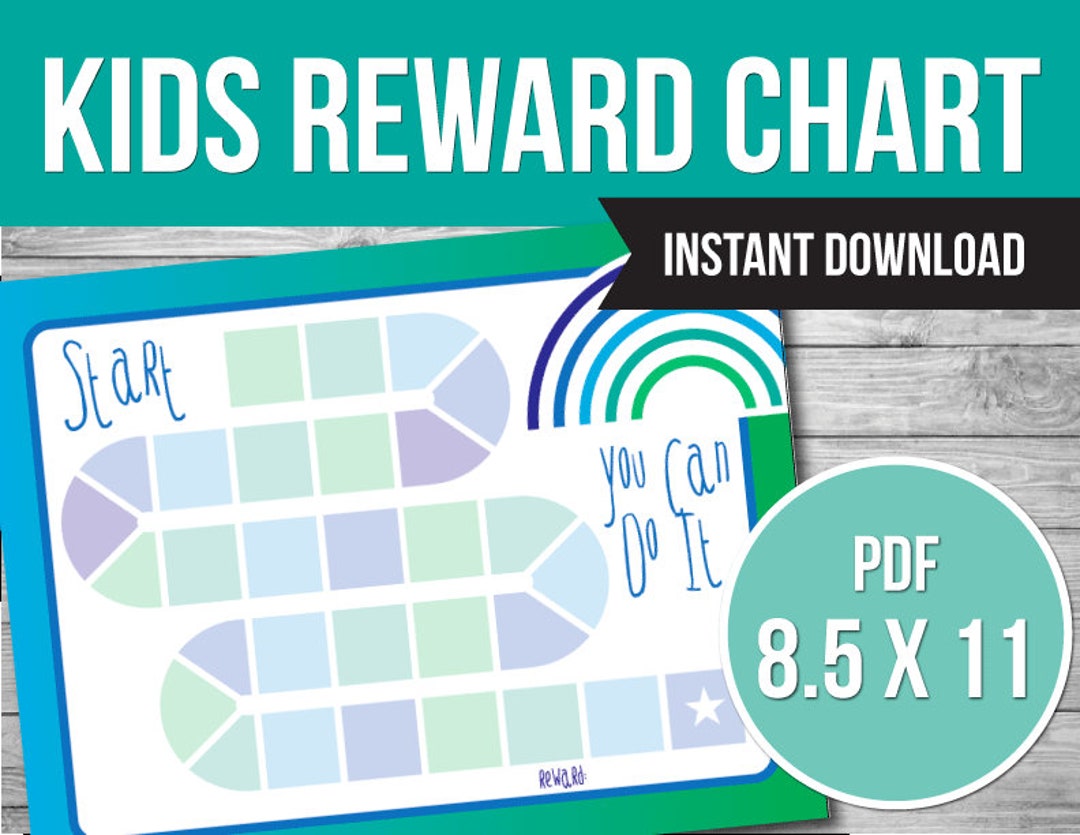 Colorful Kids Responsibility Tracker Printable, Editable Behavior and ...