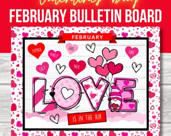 Self Love Bulletin Board Activity and Heart Craft • Valentine's Day ...