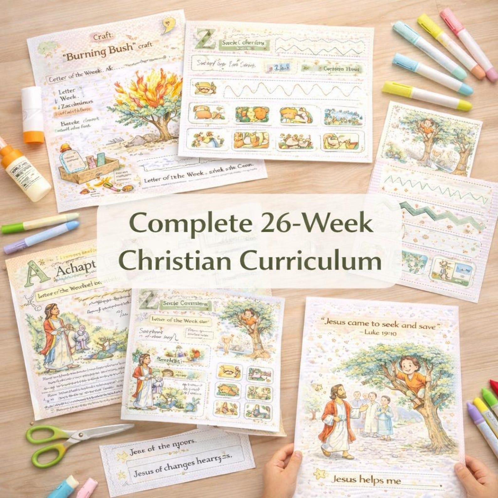 A-Z Bible Curriculum: 26-week Preschool Christian Lesson Plans (500 ...