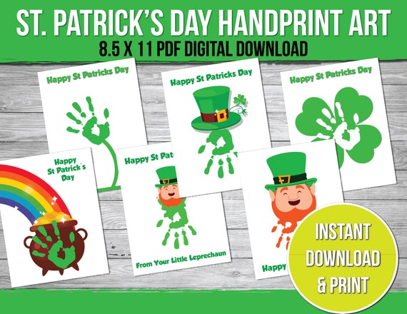 St. Patrick's Day Handprint Art - Mom. Wife. Busy Life.