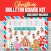 Christmas Bulletin Board Kit student Activity December - Etsy