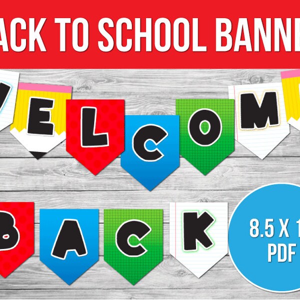 Welcome Back Banner - Etsy