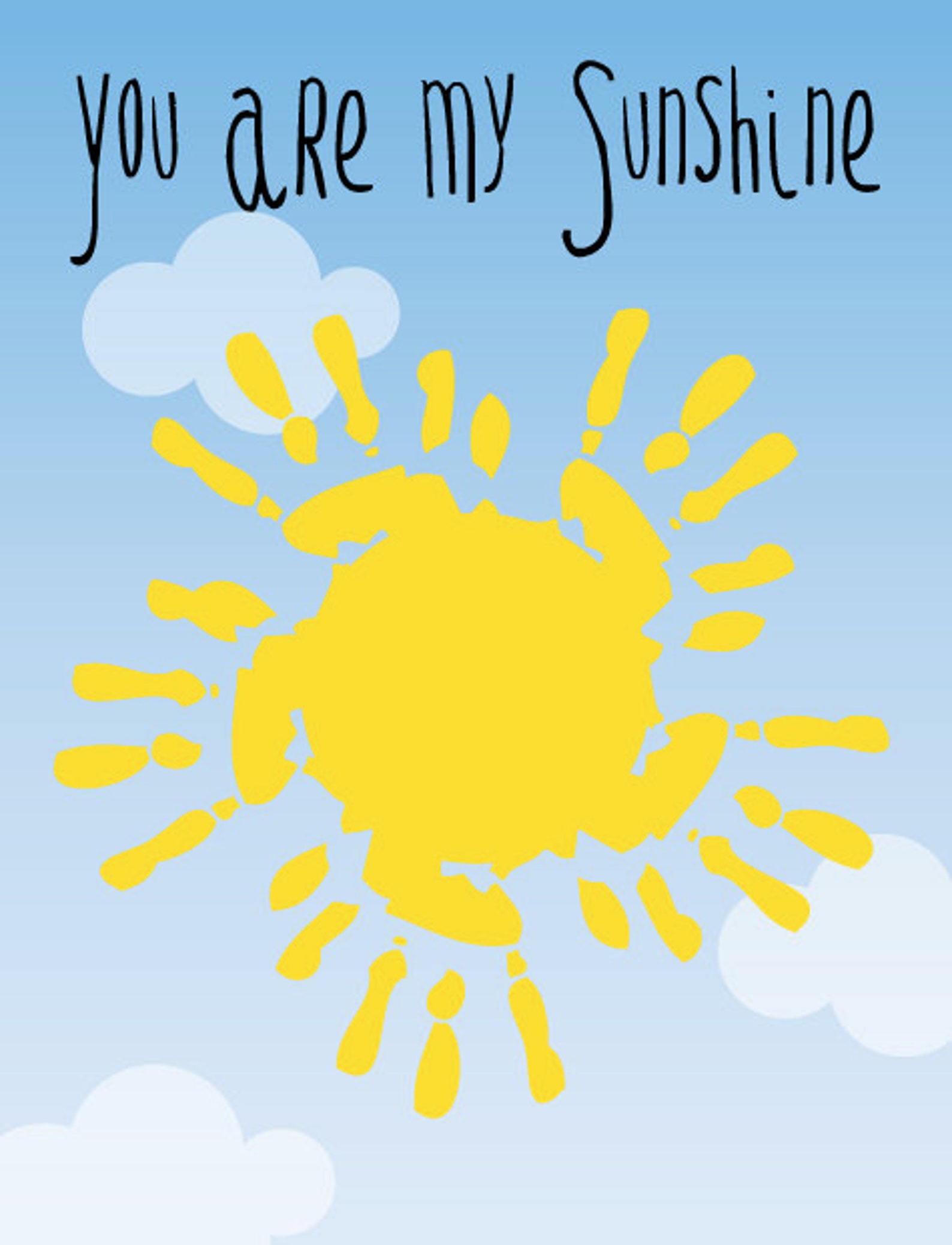 Spring Handprint Activity Printable Keepsake Art Spring - Etsy