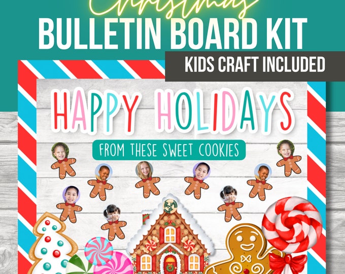 Christmas Bulletin Board | December Bulletin Board With Student Photos ...