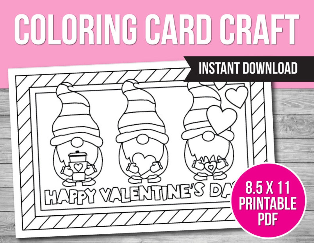 Printable Valentines Day Card for Kids Classroom Valentines - Etsy