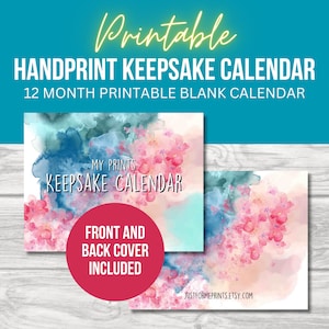 Handprint Keepsake Calendar 2026: Toddler Art Project, Christmas Crafts ...