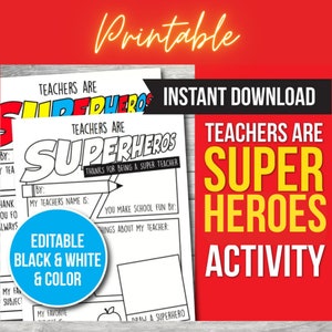 Teacher Appreciation Printable, Teacher Survey, Teacher Printable ...