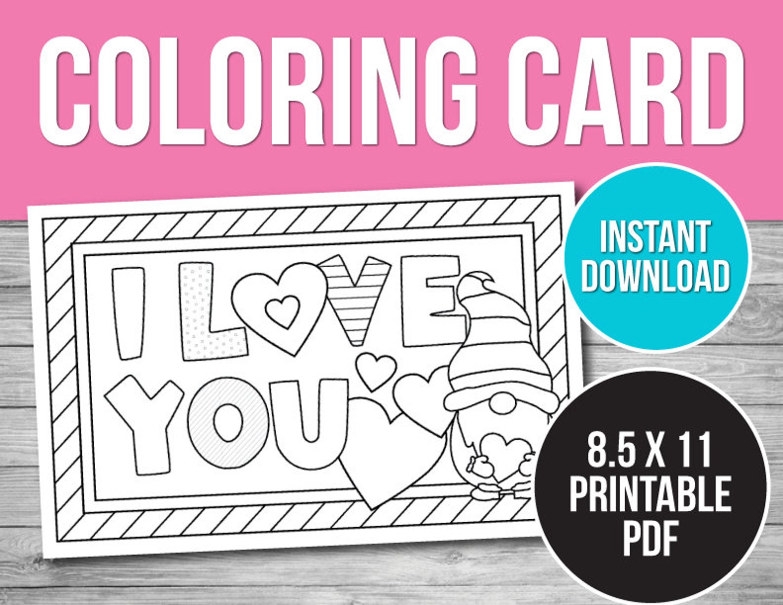 Printable Valentines Day Card for Kids, Classroom Valentines Craft for ...