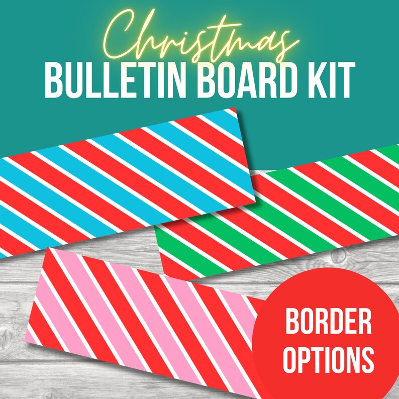 Christmas Bulletin Board Printable Kit, Kids Coloring Craft (PDF) - Etsy