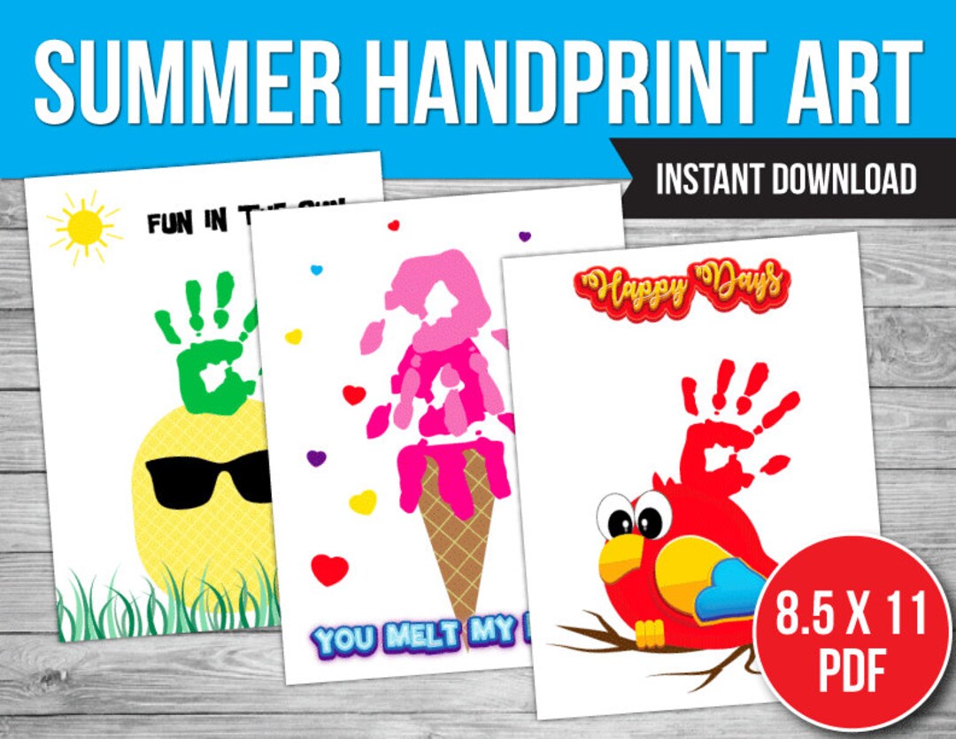 Handprint Activity Printable Keepsake Art Spring Classroom - Etsy