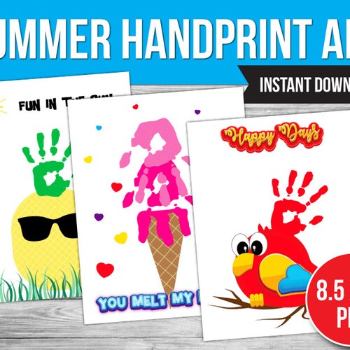 Handprint Activity Printable Keepsake Art Spring Classroom - Etsy