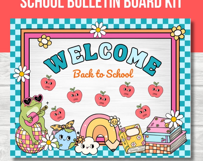 Welcome Back to School Bulletin Board Printable | Preschool-6th Grade ...
