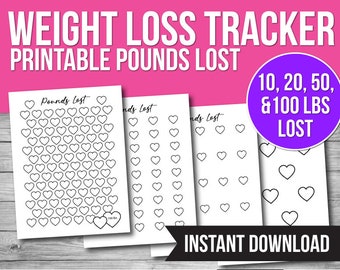 50 Pounds Lost Chart - Etsy