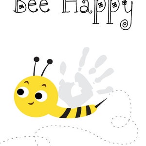 Spring Handprint Activity Printable Keepsake Art Spring - Etsy