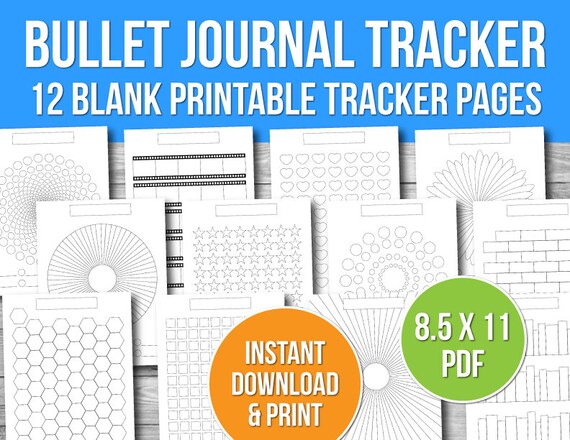 Habit Tracker Printable Tracker Journal Printable Mood | Etsy